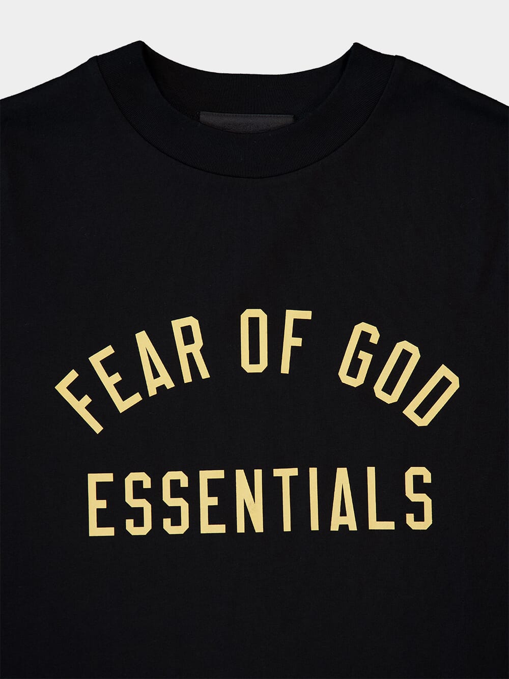 Fear Of God Essentials Black Essentials Jersey T-Shirt with Logo ...