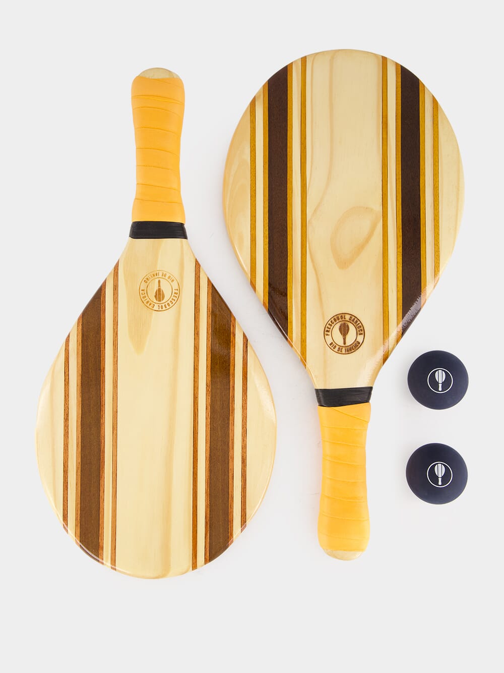 Frescobol Carioca Pastel Yellow Leblon Beach Bat Set | Fashion Clinic