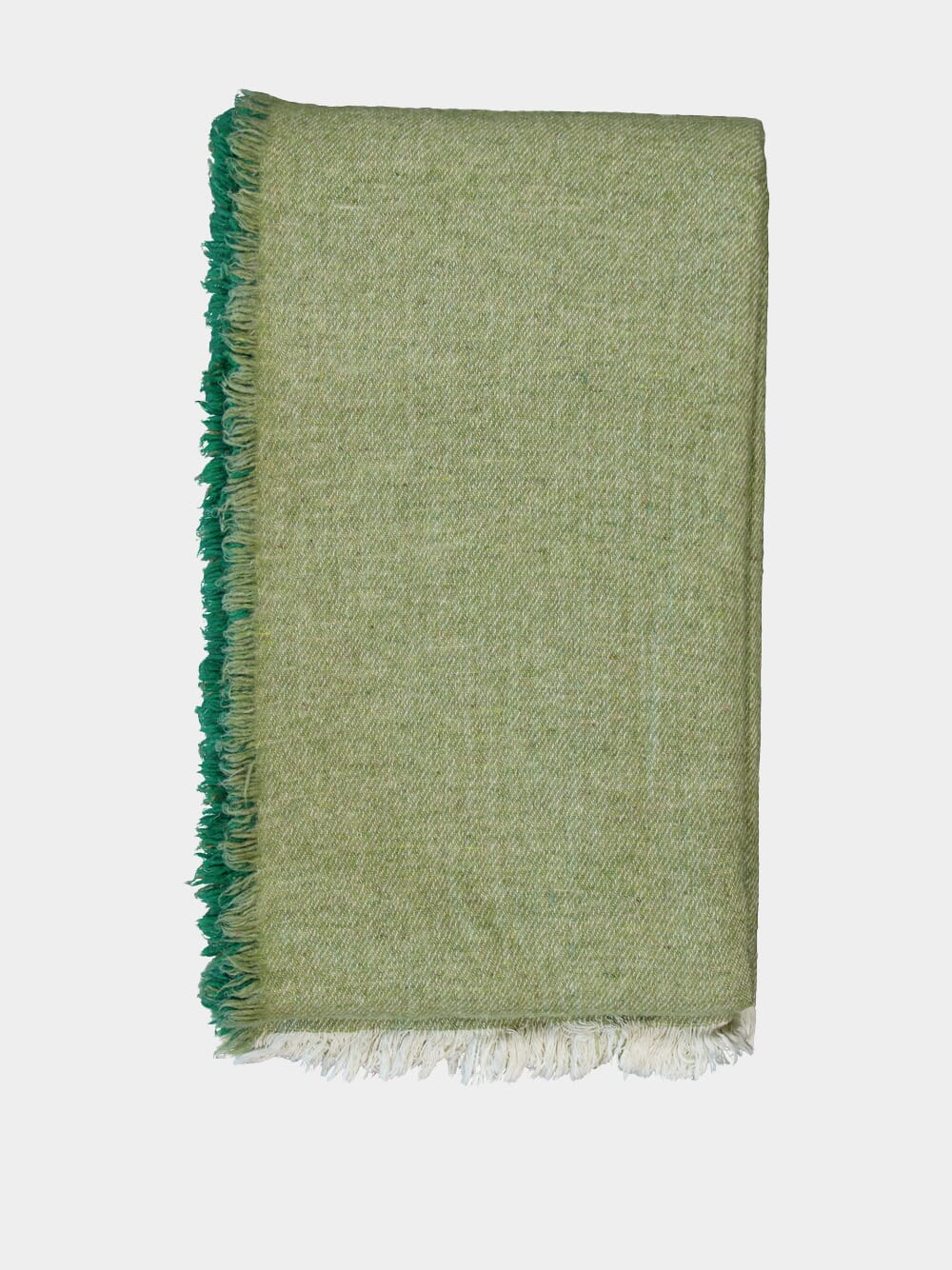 Maison De Vacances Washed Linen Throw Green | Fashion Clinic