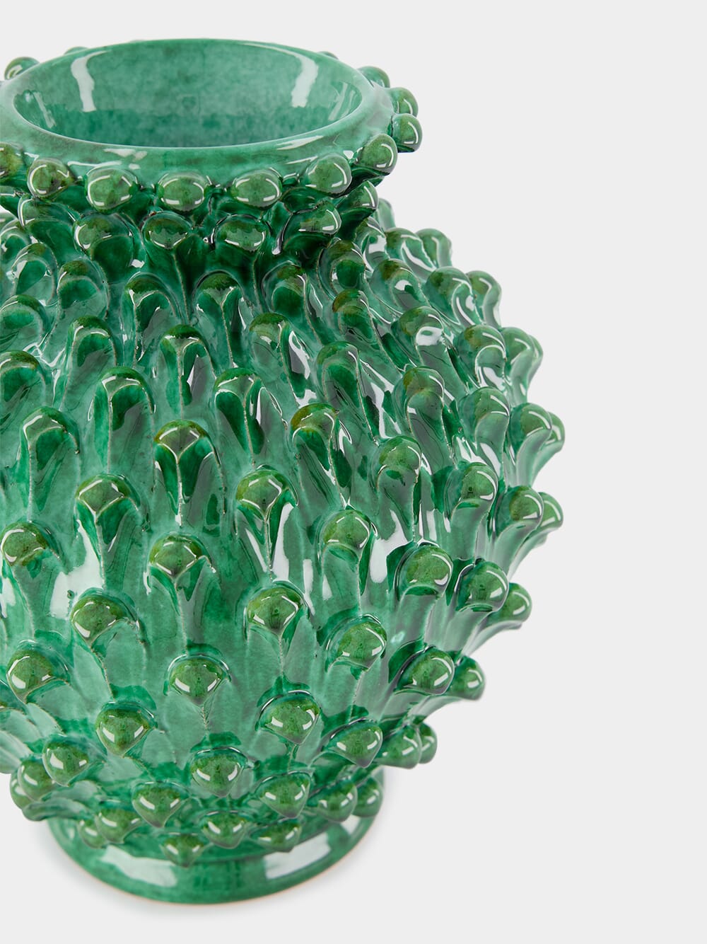 Ceramica Nd Dolfi Green Pinecone Vase | Fashion Clinic