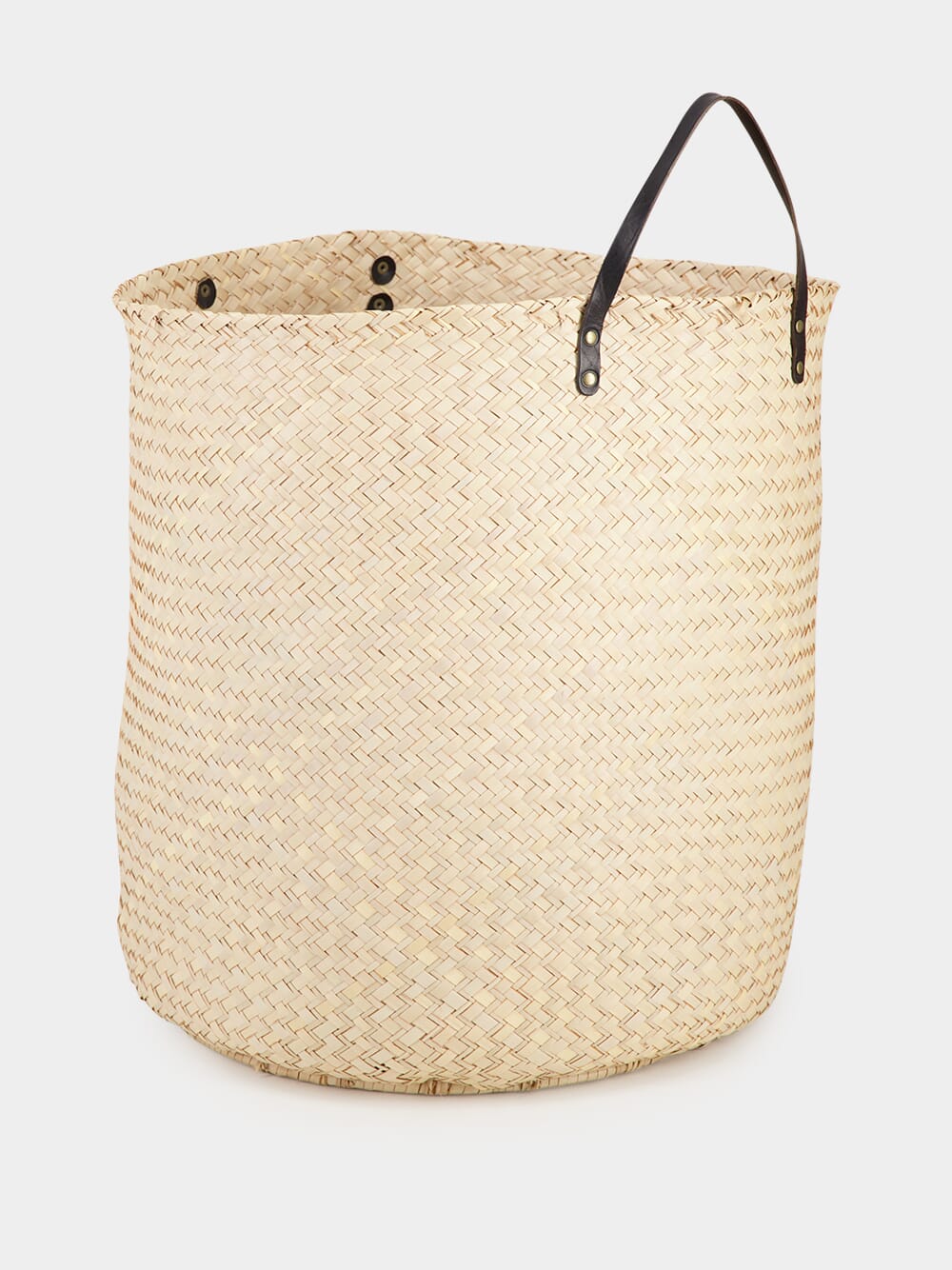 As`Art Handmade Laundry Basket with Leather Handles | Fashion Clinic