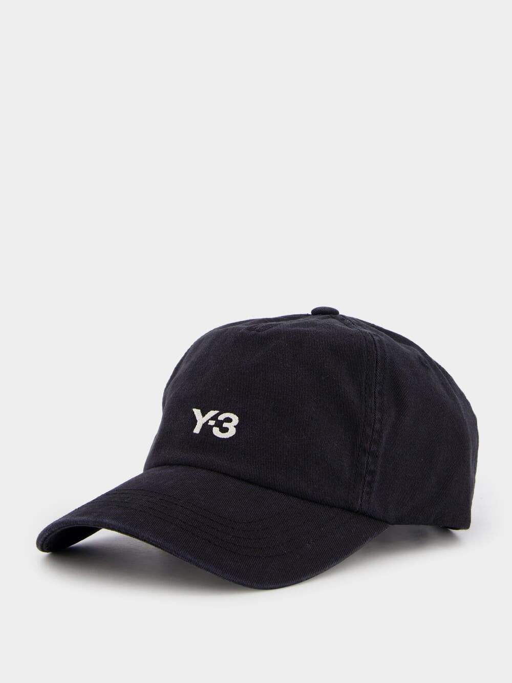 Y-3 Embroidered Black Logo Cap | Fashion Clinic