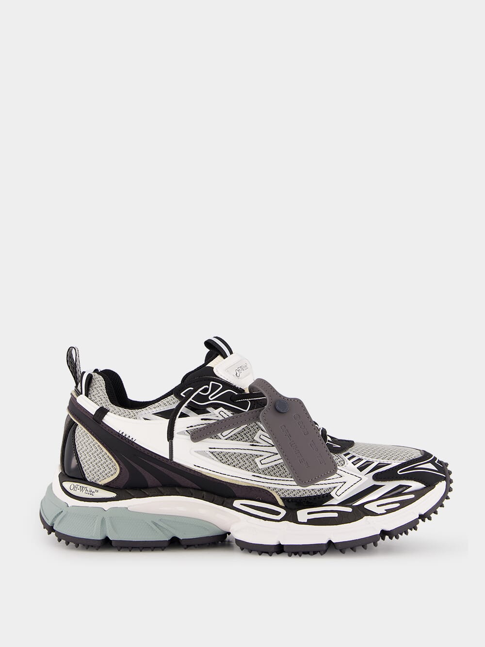 Off-White Light Grey and Black Be Right Back Sneakers | Fashion Clinic