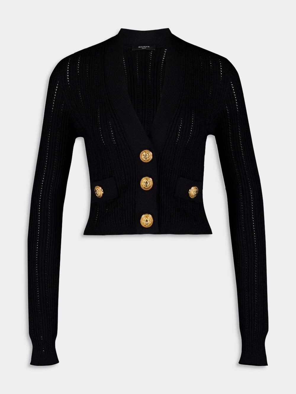 Balmain Embellished Button Cardigan | Fashion Clinic