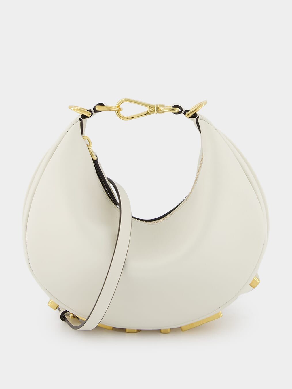 Fendi Fendigraphy Mini White, Gold | Fashion Clinic