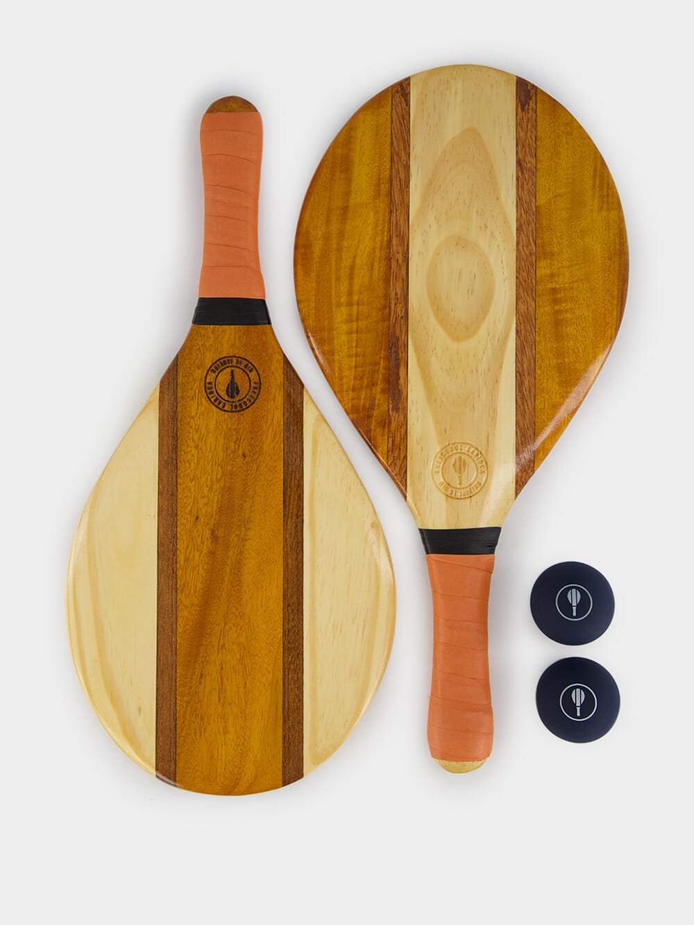 Frescobol Carioca Leblon Beach Bat Set Brown, Orange | Fashion Clinic