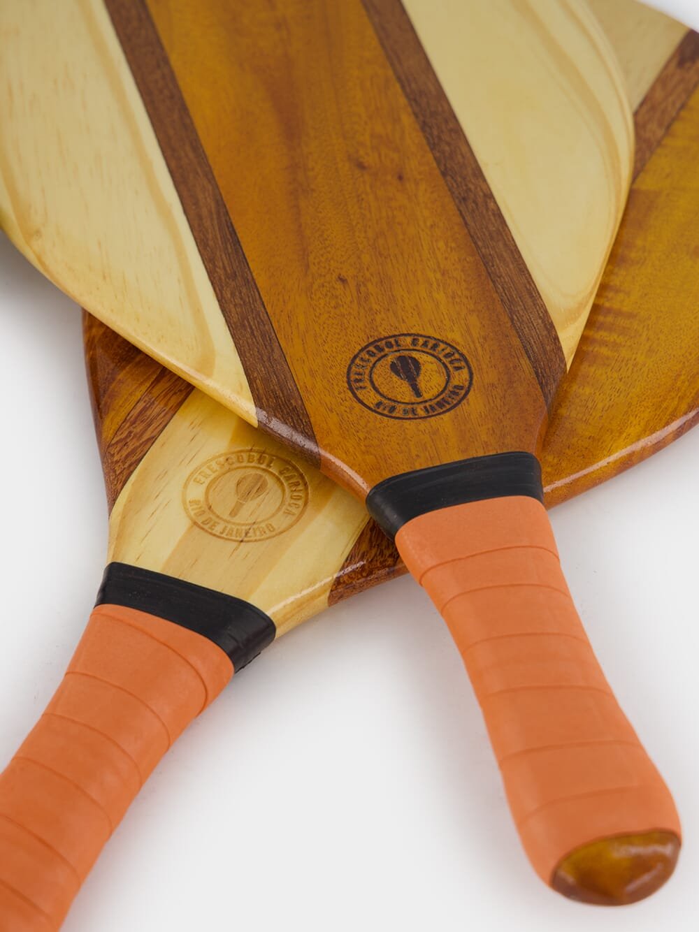 Frescobol Carioca Leblon Beach Bat Set Brown, Orange | Fashion Clinic