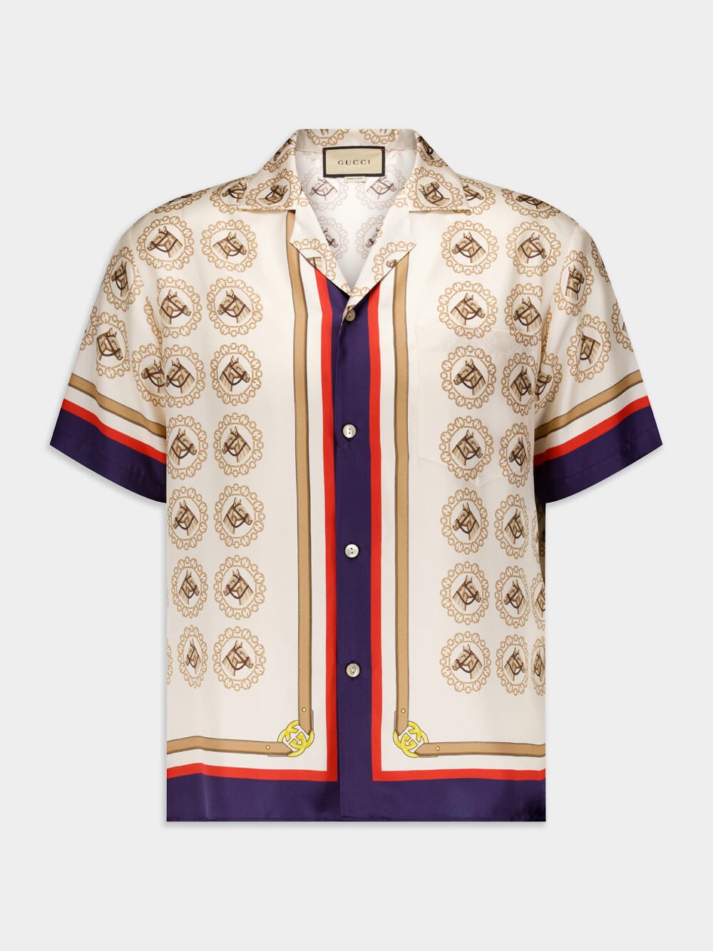 Gucci Graphic-Print Silk Shirt | FASHION CLINIC