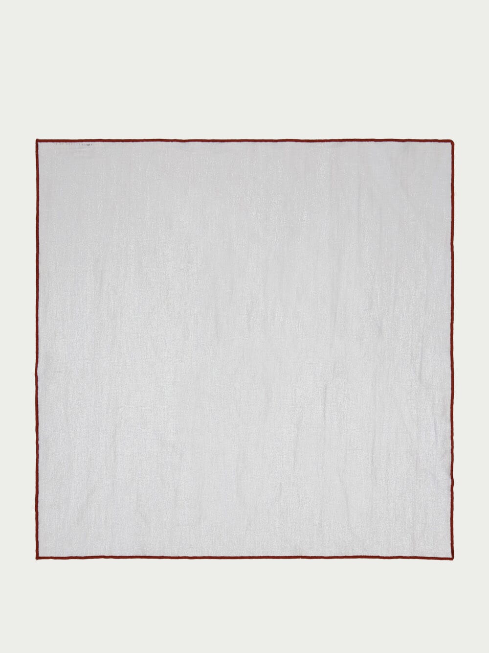 Maison De Vacances Bourdon Canvas Mimi Napkin White/Brown | Fashion Clinic