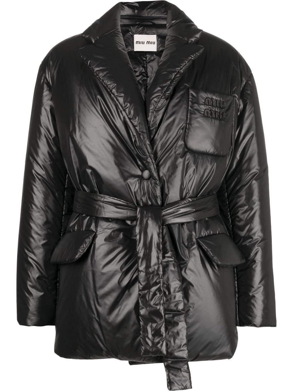 MIU MIU Belted Puffer | FASHION CLINIC