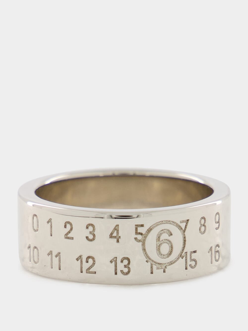 MM6 Maison Margiela Numeric Minimal Signature Band Ring | Fashion Clinic