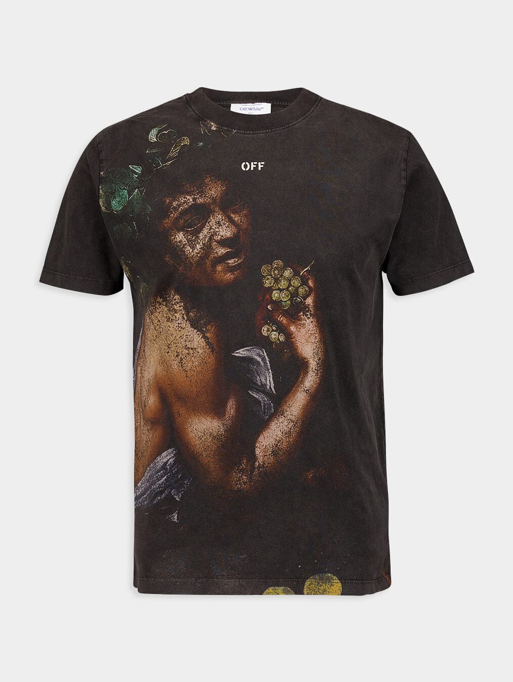 Off-White Bacchus-Print Cotton T-Shirt | Fashion Clinic